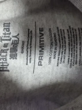Primitive | Shirts & Tops | Attack On Titan Primitive Small Kids Gray ...